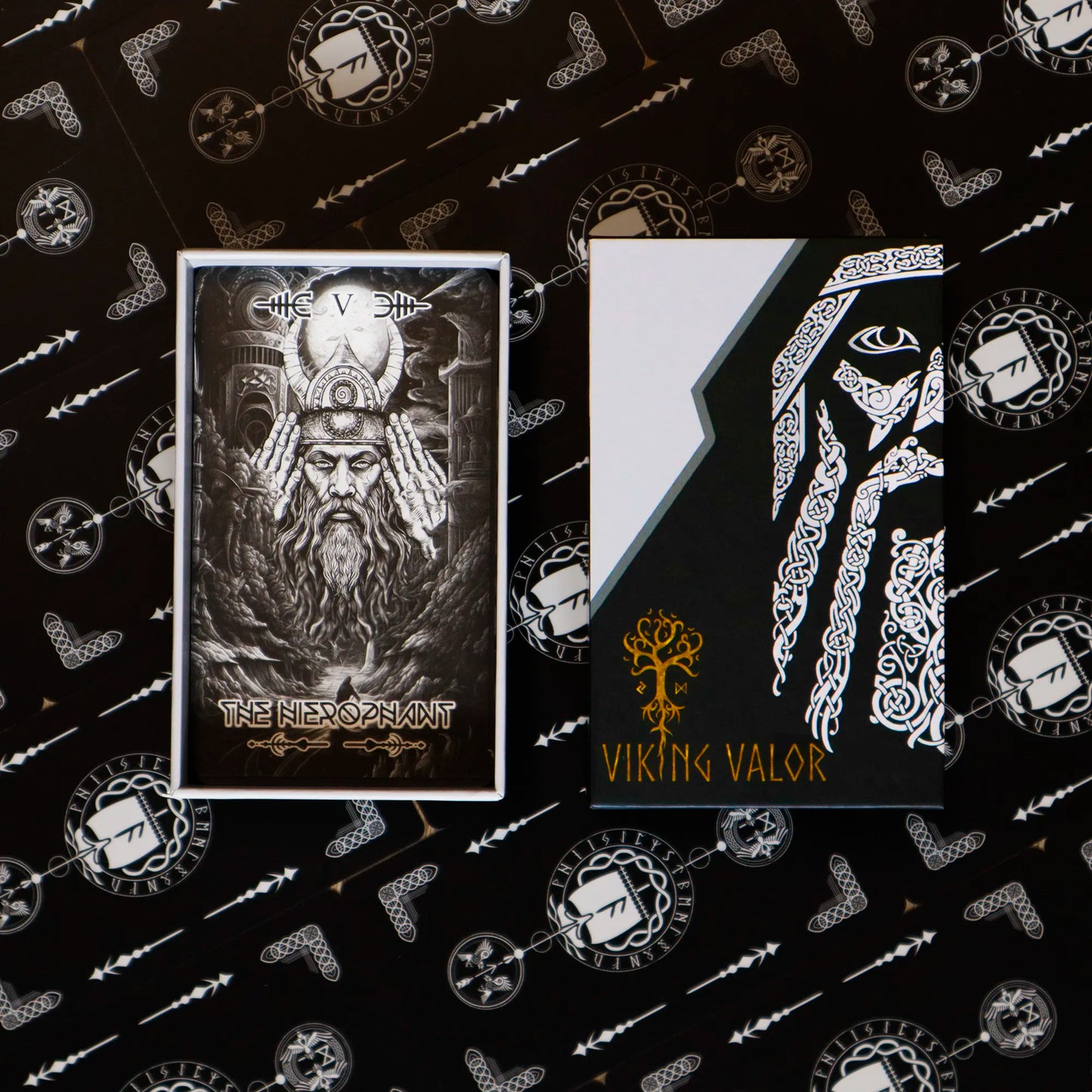 Viking Valor – Norse Mythology Tarot Deck with Rune Power (78 Cards ...